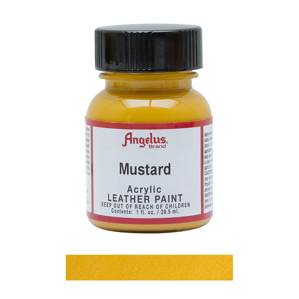 Angelus Mustard 196 | Earthy Yellow Leather Paint